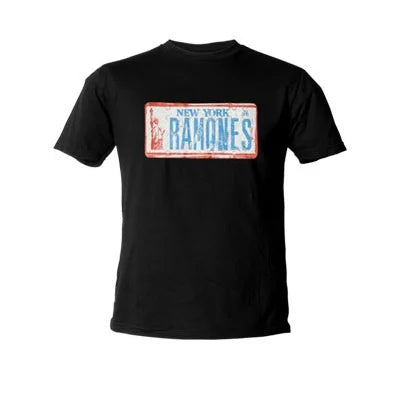 Ramones "License Plate" (tshirt, medium) – Aftermath Music