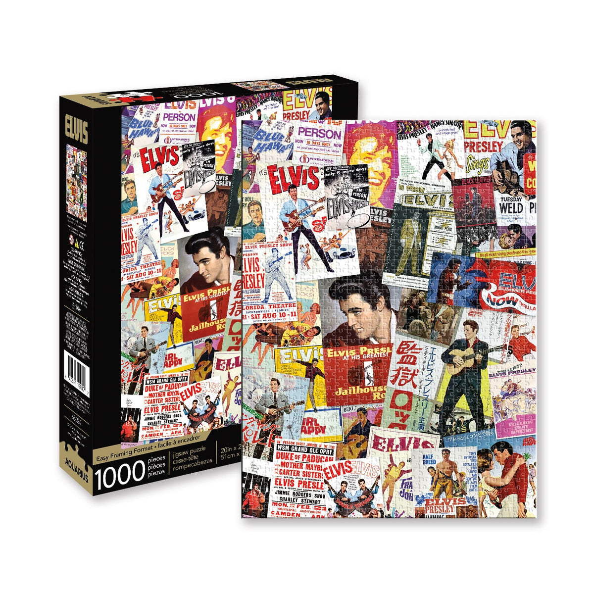 Elvis "Movie Collage" (puzzle, 1000 pcs) – Aftermath Music