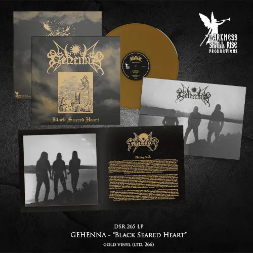 Gehenna "Black Seared Heart" (lp, gold vinyl) – Aftermath Music