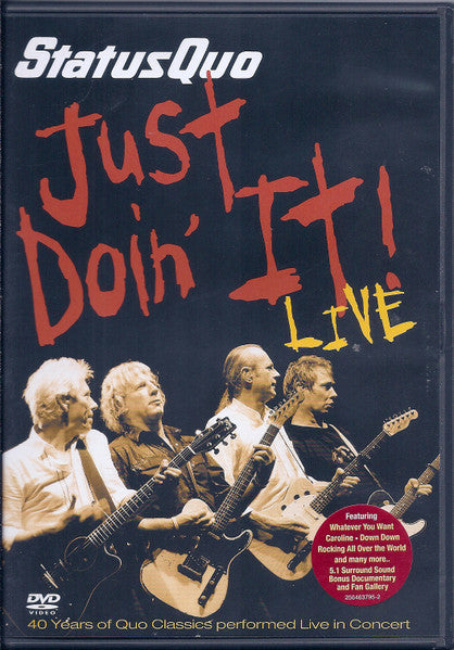 Status Quo "Just Doin' It Live" (dvd, used) – Aftermath Music