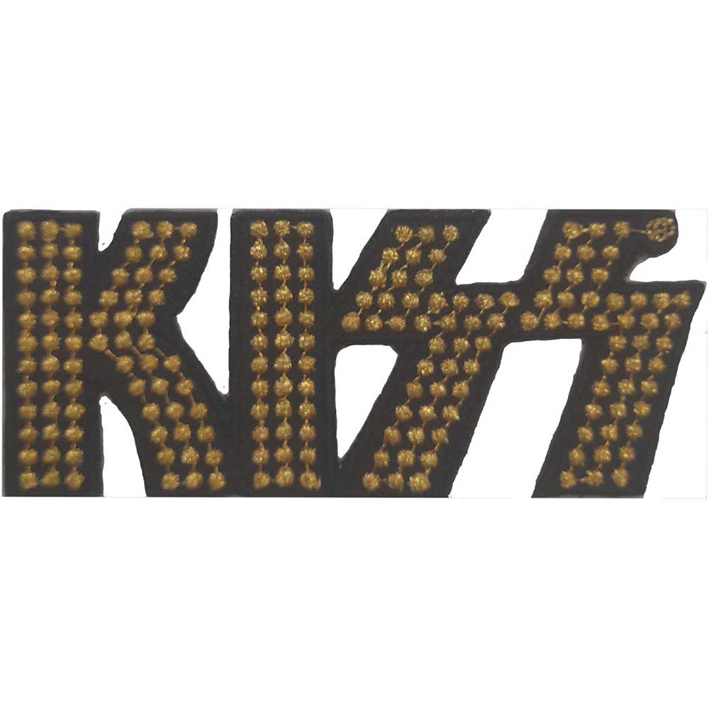 Kiss "Gold Studded Logo" (patch) – Aftermath Music